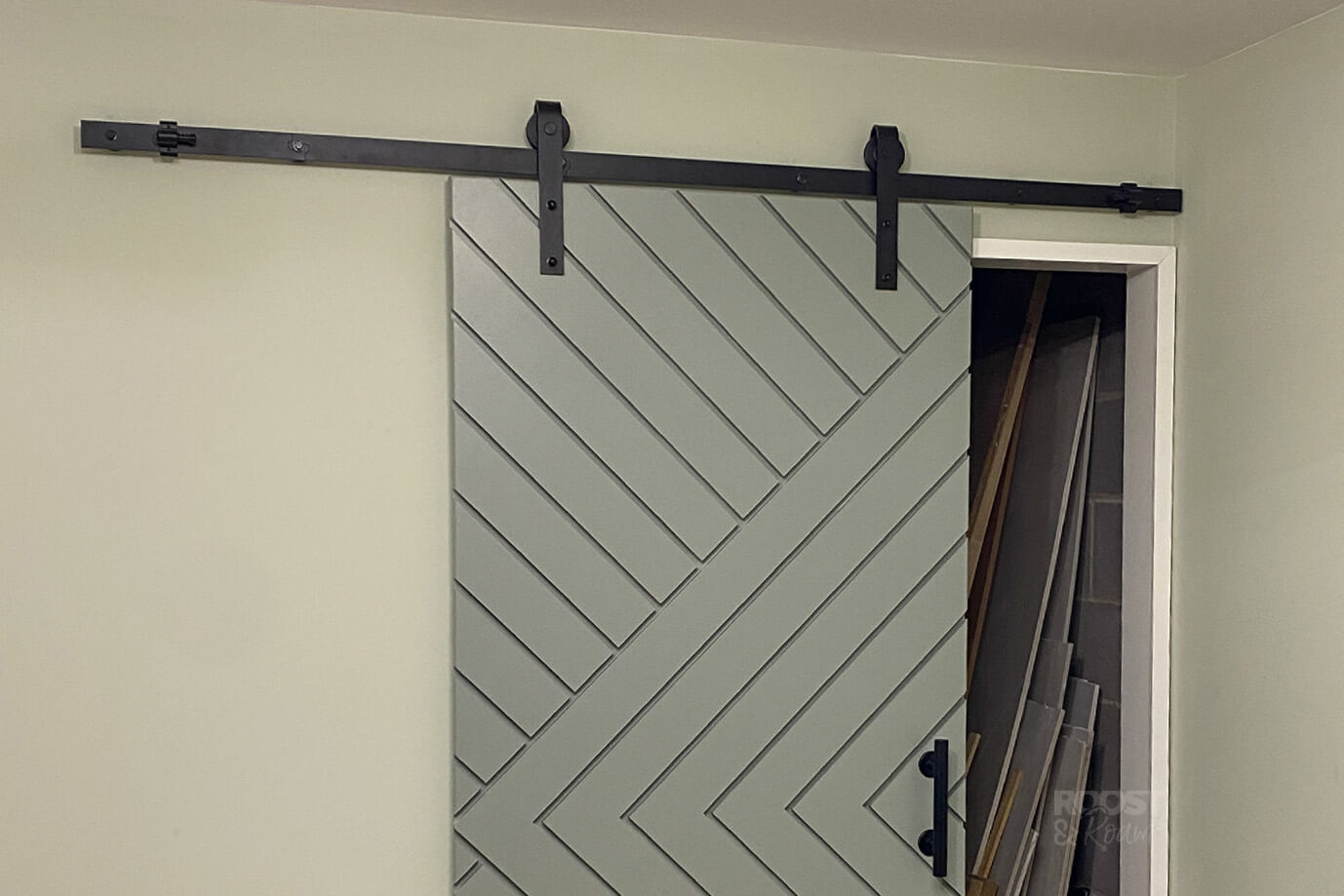 How to Build Your Own Chevron Sliding Barn Door