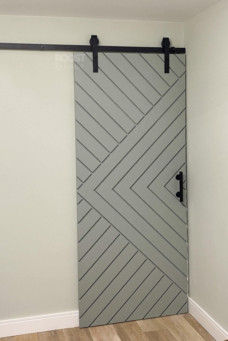 How to Build Your Own Chevron Sliding Barn Door