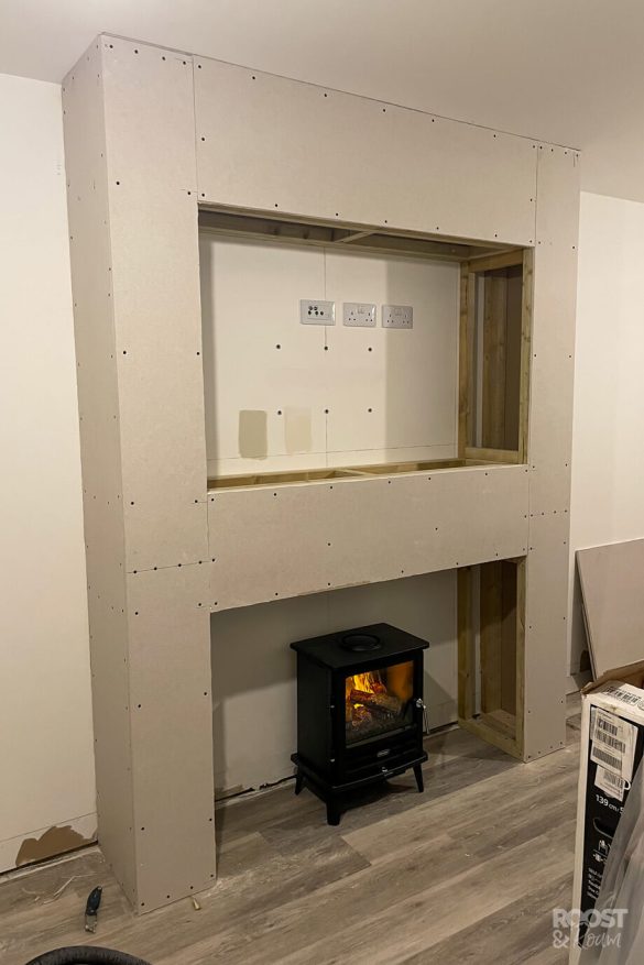 Building a False Chimney Breast for Your Cosy Wood Burner